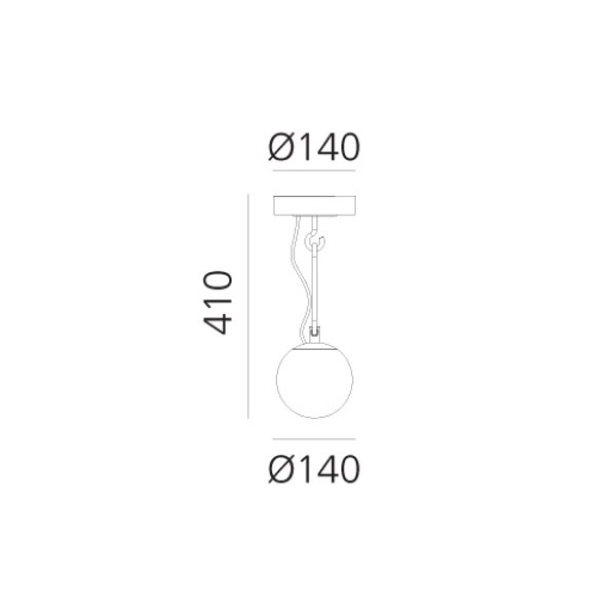 Artemide NH 14 Soffitto | Cod. 1284010A